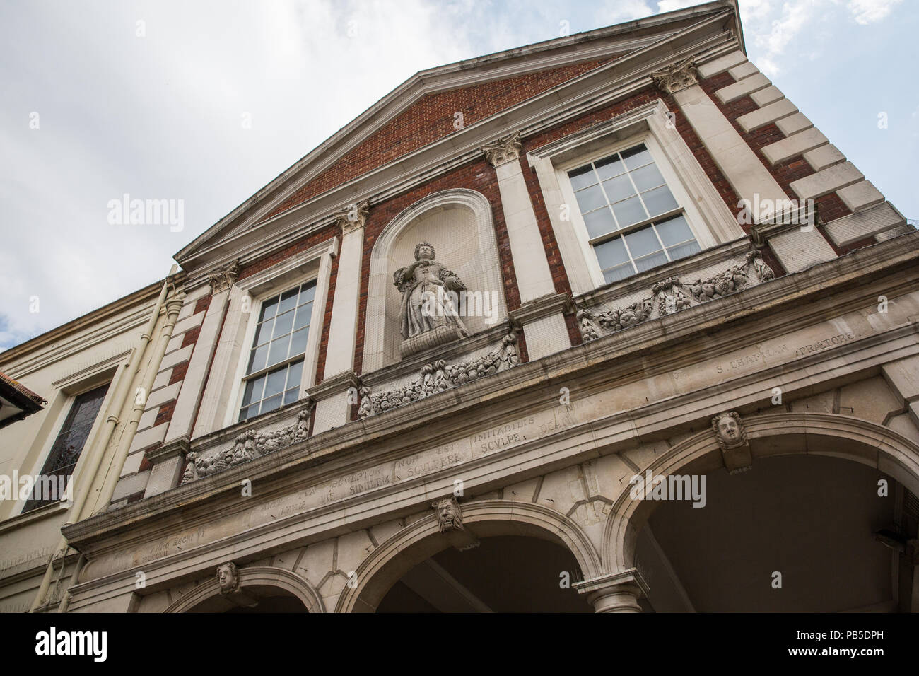 Windsor, UK. 26th July, 2018. A detail of the Grade I-listed Windsor ...