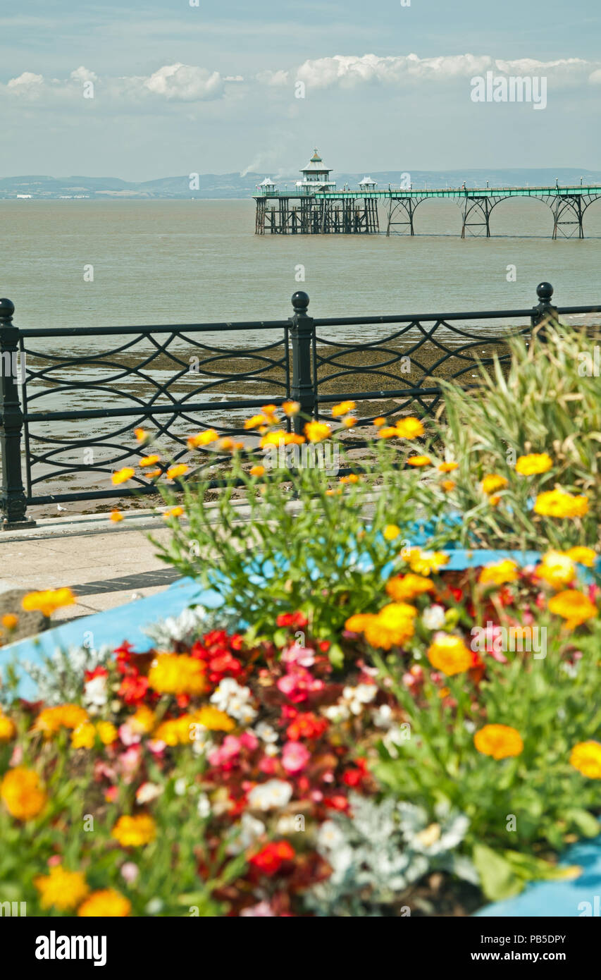 Victorian Pier at Clevedon, Avon, UK Stock Photo - Alamy