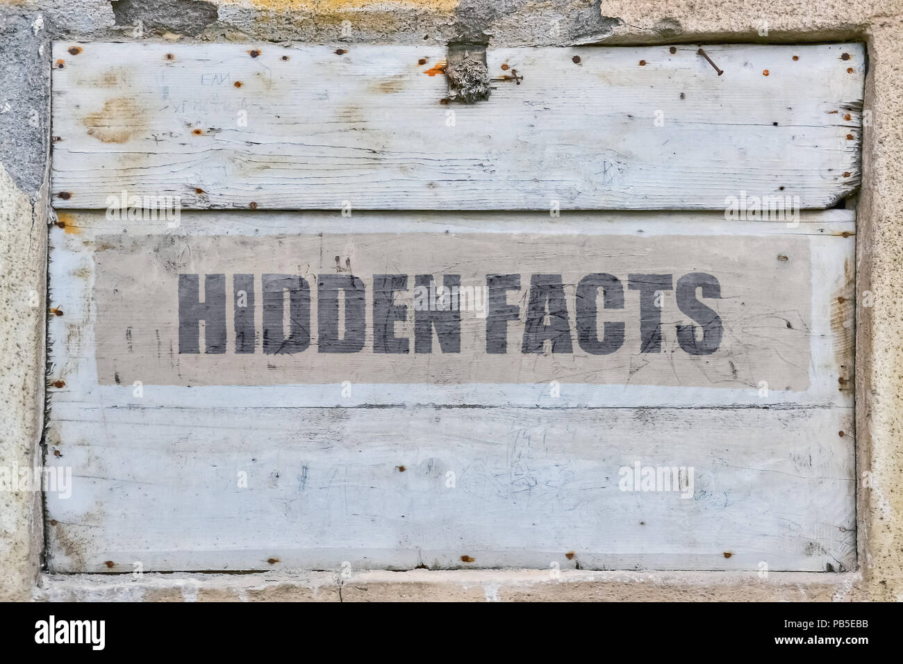 Fact written hi-res stock photography and images - Alamy