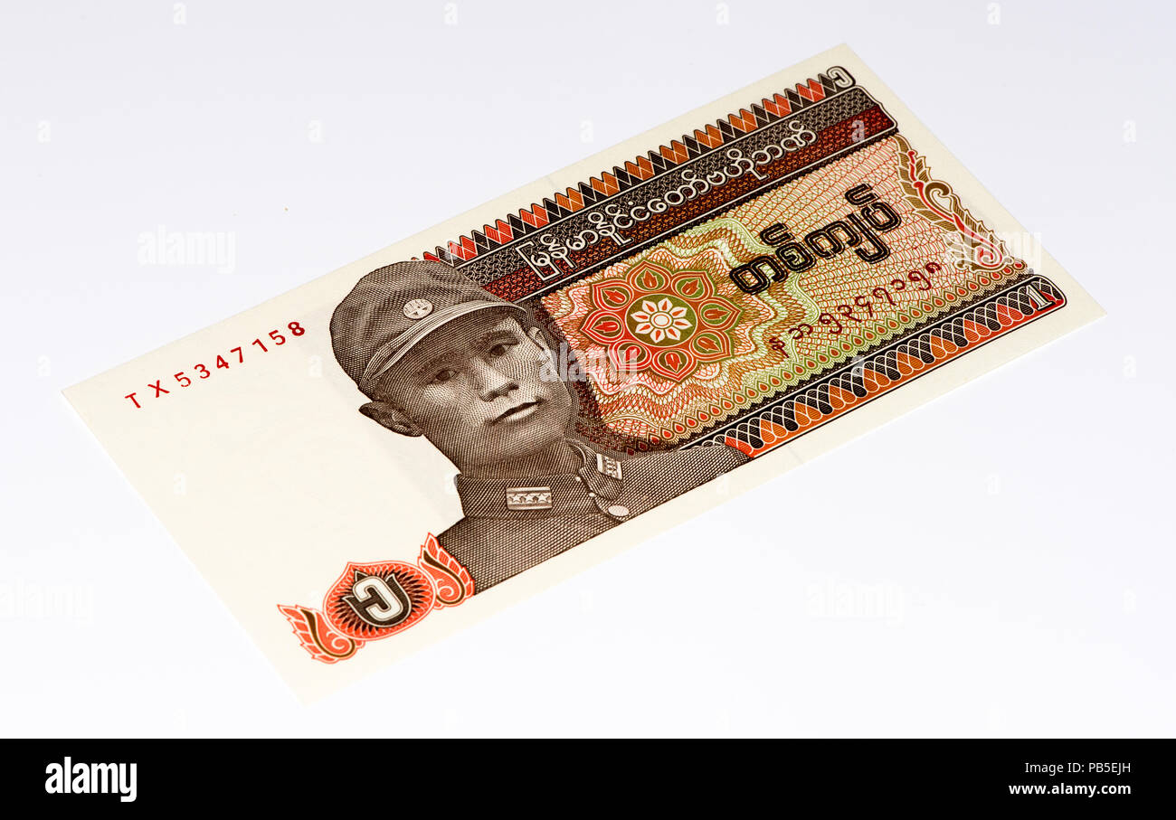 One kyat banknote hi-res stock photography and images - Alamy