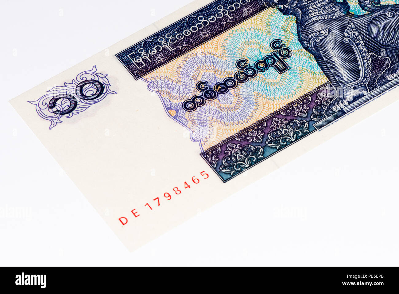 Myanmar kyat currency note sign hi-res stock photography and images - Alamy