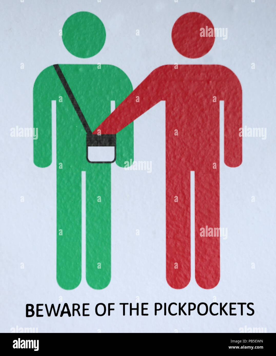Attention pickpockets hi-res stock photography and images - Alamy