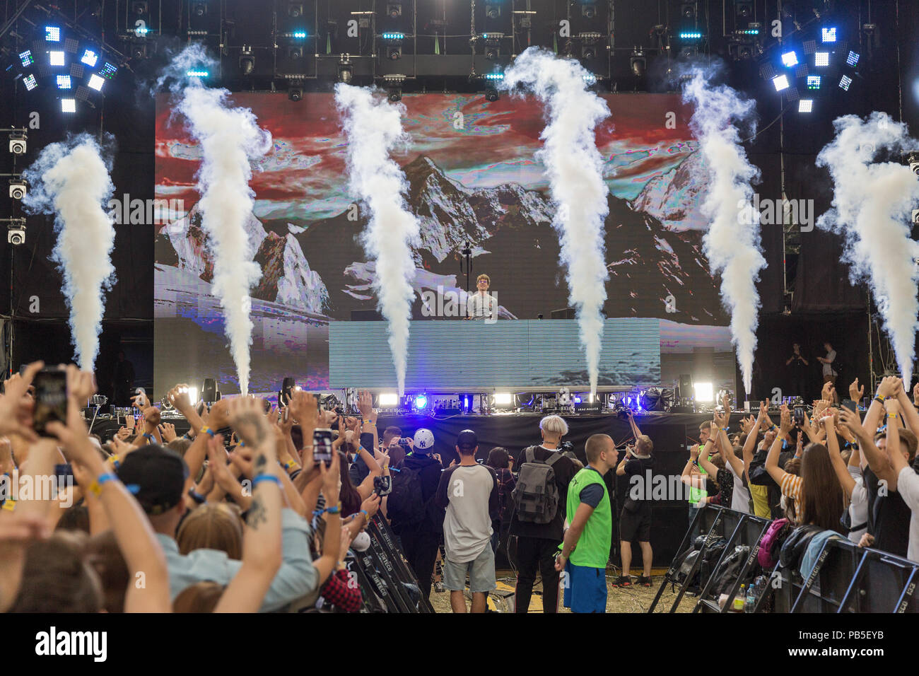 KIEV, UKRAINE - JULY 04, 2018: Felix De Laet, known by his stage name ...
