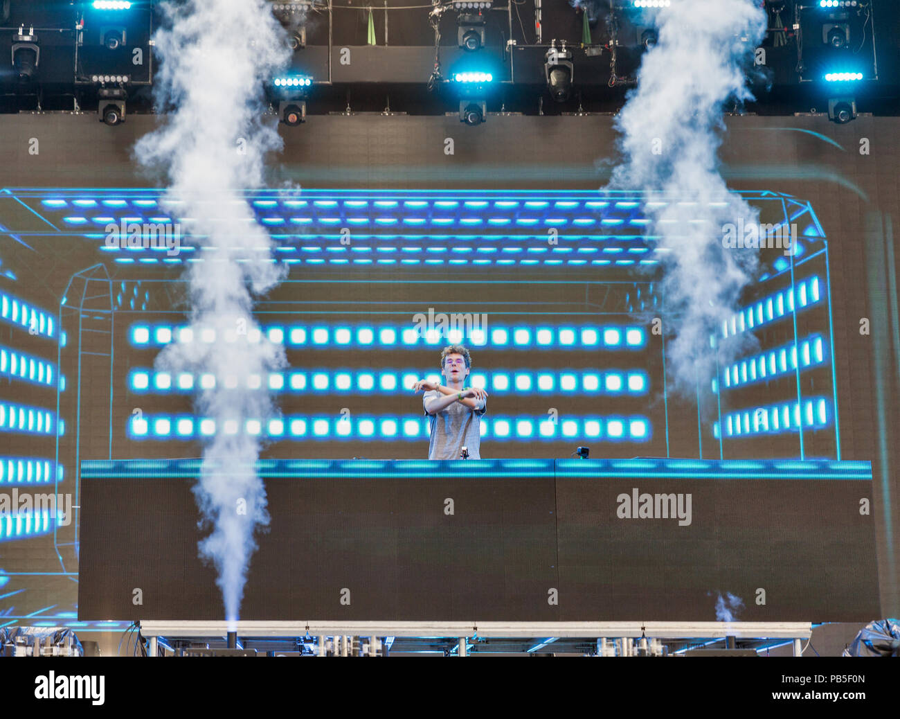 KIEV, UKRAINE - JULY 04, 2018: Felix De Laet, known by his stage name ...