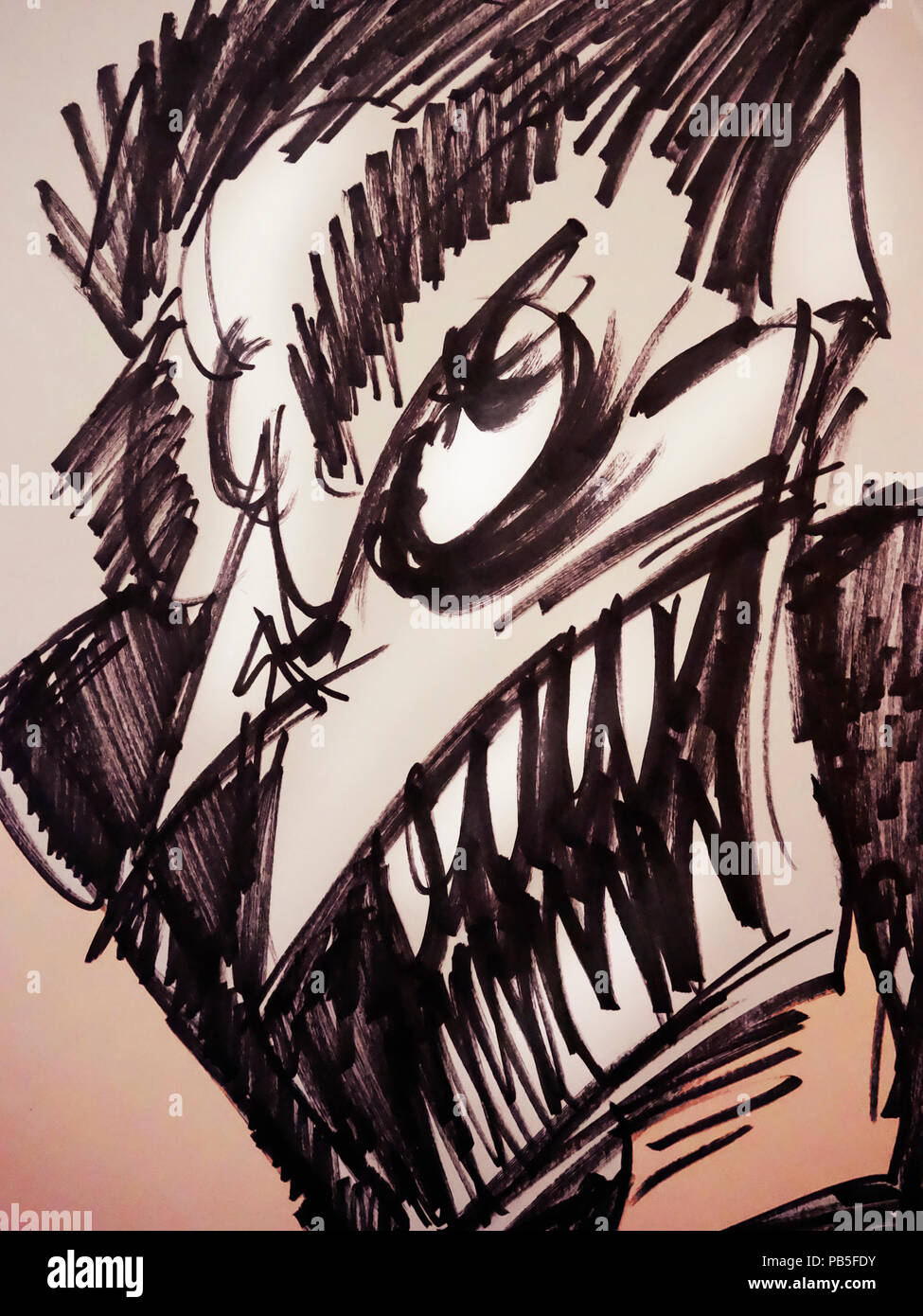 Scary clown drawing hi-res stock photography and images - Alamy