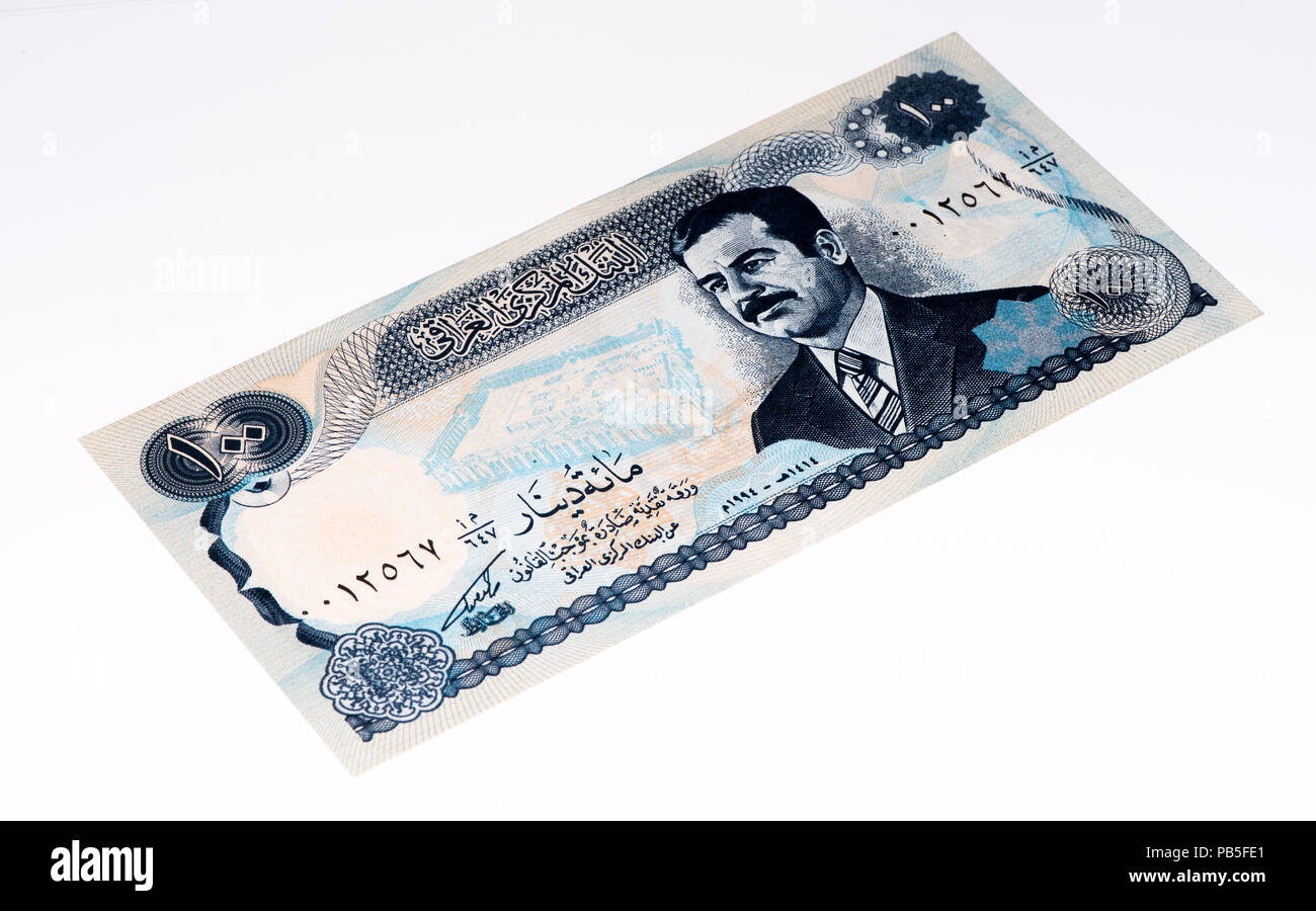 Iraq 100 dinar note hi-res stock photography and images - Alamy