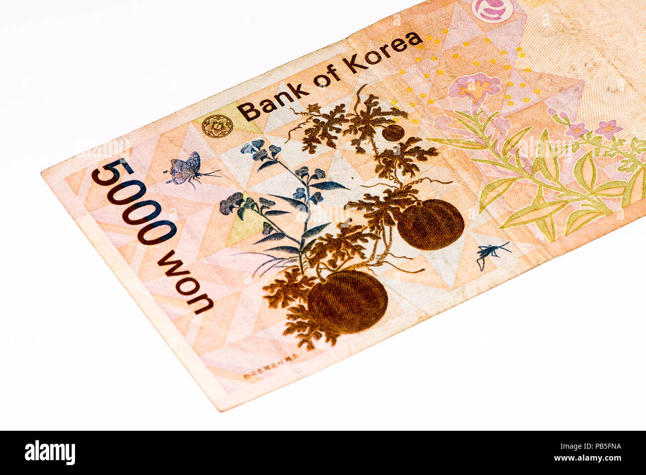 Korean won 5000 hi-res stock photography and images - Alamy