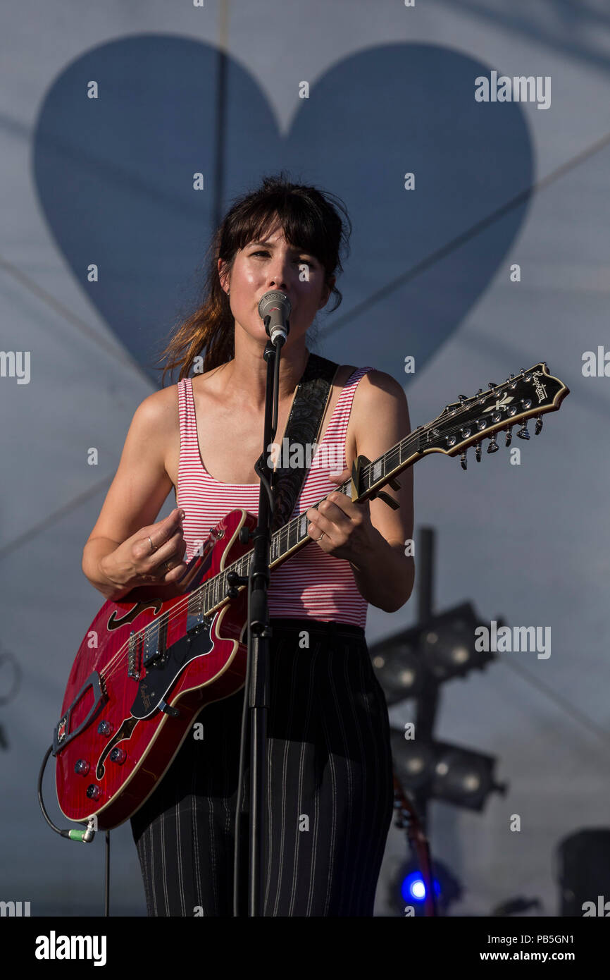 Maude-Audet performs at the Festival d'ete de Quebec (Quebec Summer ...