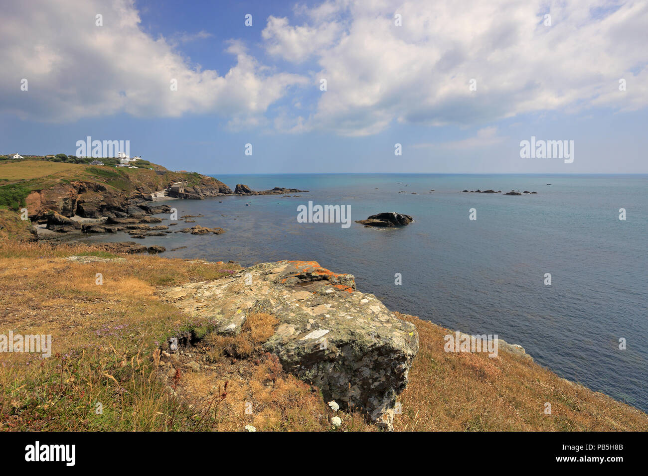 Polpeor Cove and Lizard Lighthouse on Lizard Point from the South West ...