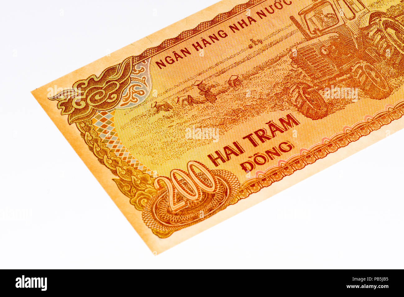 200 dong bank note of Vietnam. Dong is the national currency of Vietnam ...