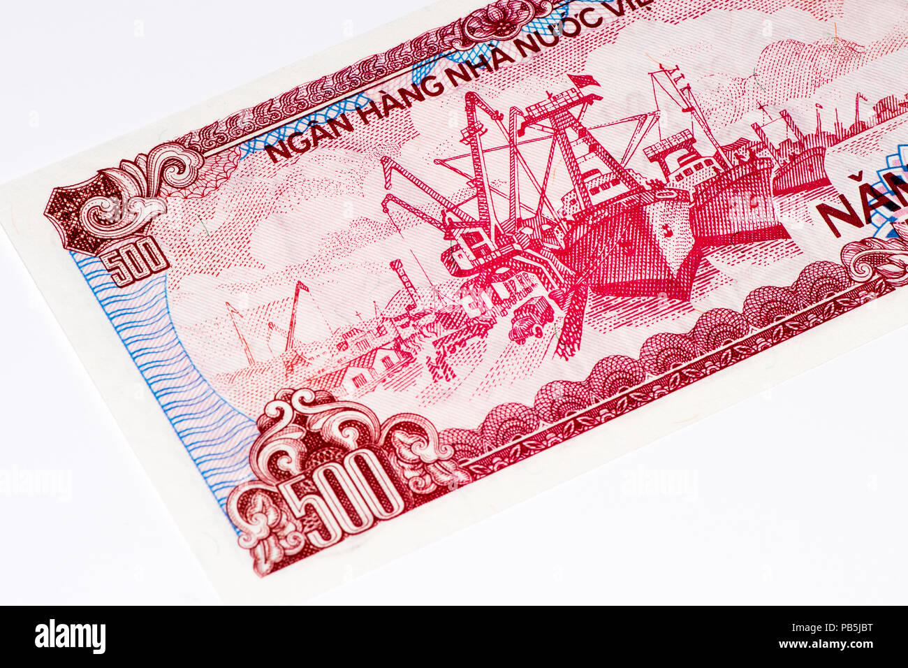 500 dong bank note of Vietnam. Dong is the national currency of Vietnam ...