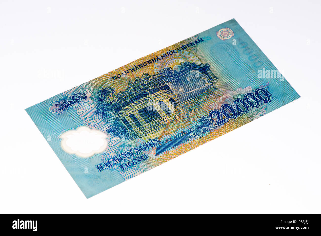 VELIKIE LUKI, RUSSIA - JULY 30, 2015: 20000 dong bank note of Vietnam ...