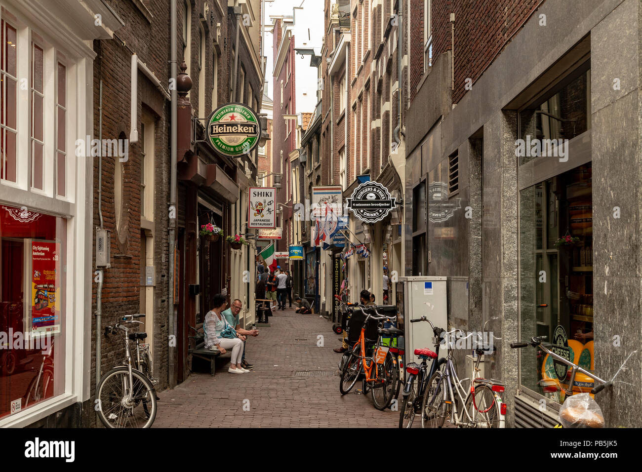 Street view in Amsterdam, Netherlands Stock Photo - Alamy