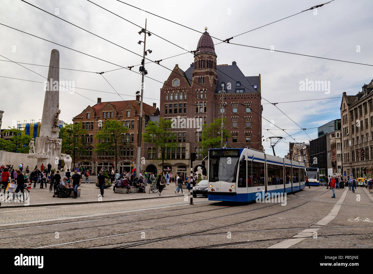 Tram in Amsterdam, Netherlands Stock Photo - Alamy