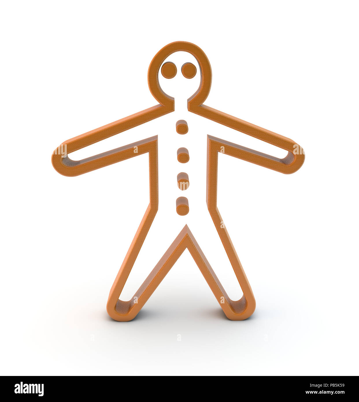 3d gingerbread man symbol Stock Photo - Alamy