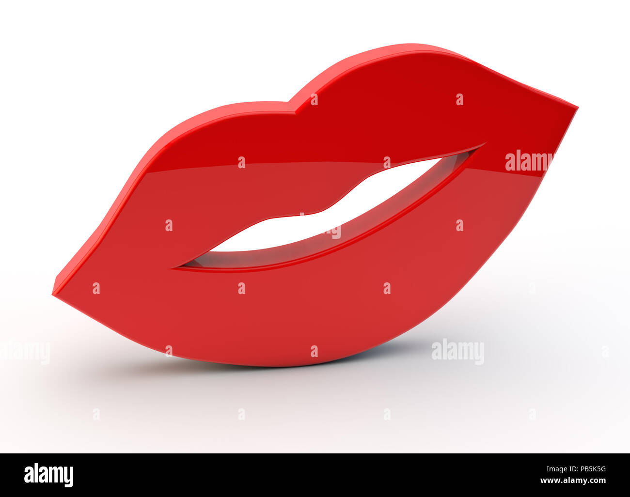 3d kiss symbol Stock Photo - Alamy