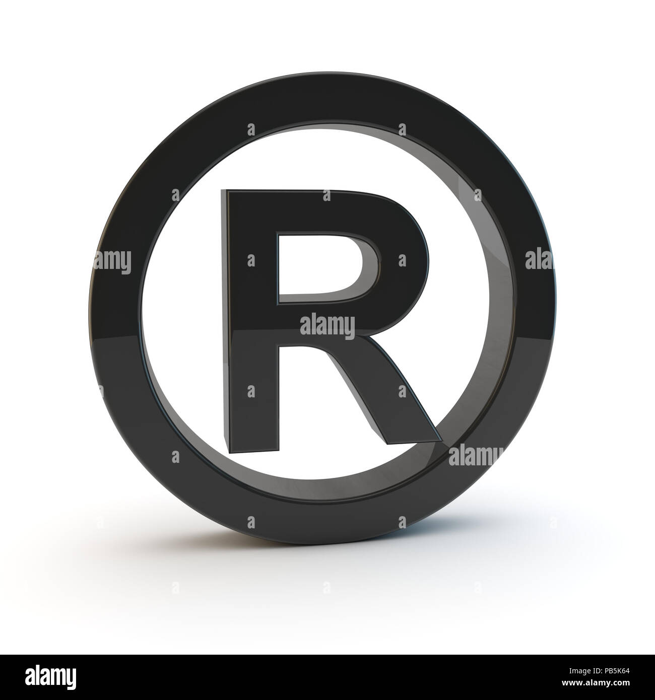 3d black trademark symbol Stock Photo - Alamy