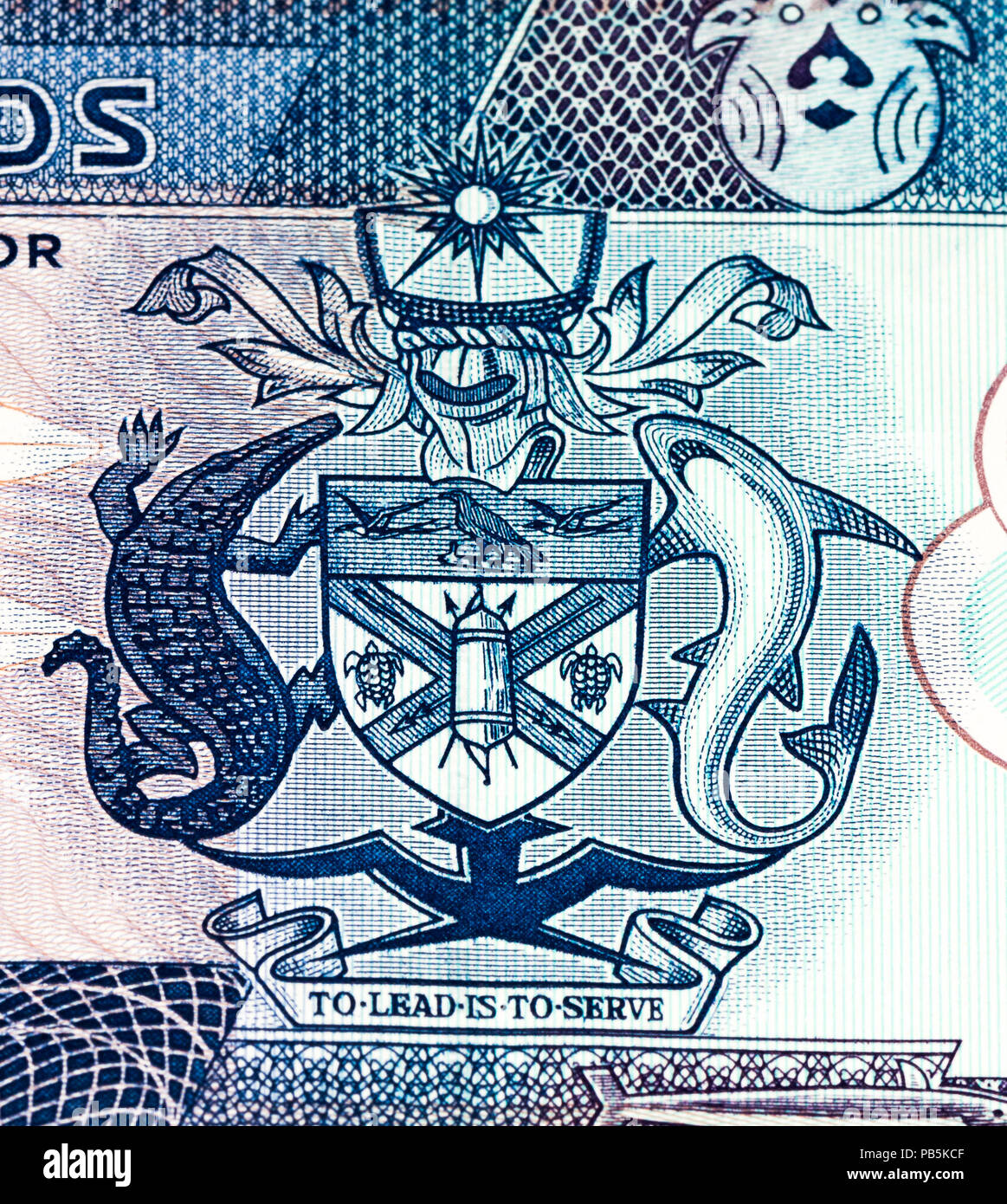 5 Solomon Islands dollar bank note. Solomon Islands dollar is the ...