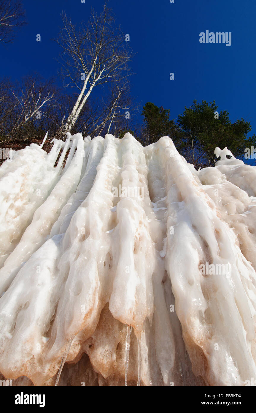 Wisconsin. Apostle Islands National Lakeshore. Sea caves Stock Photo ...