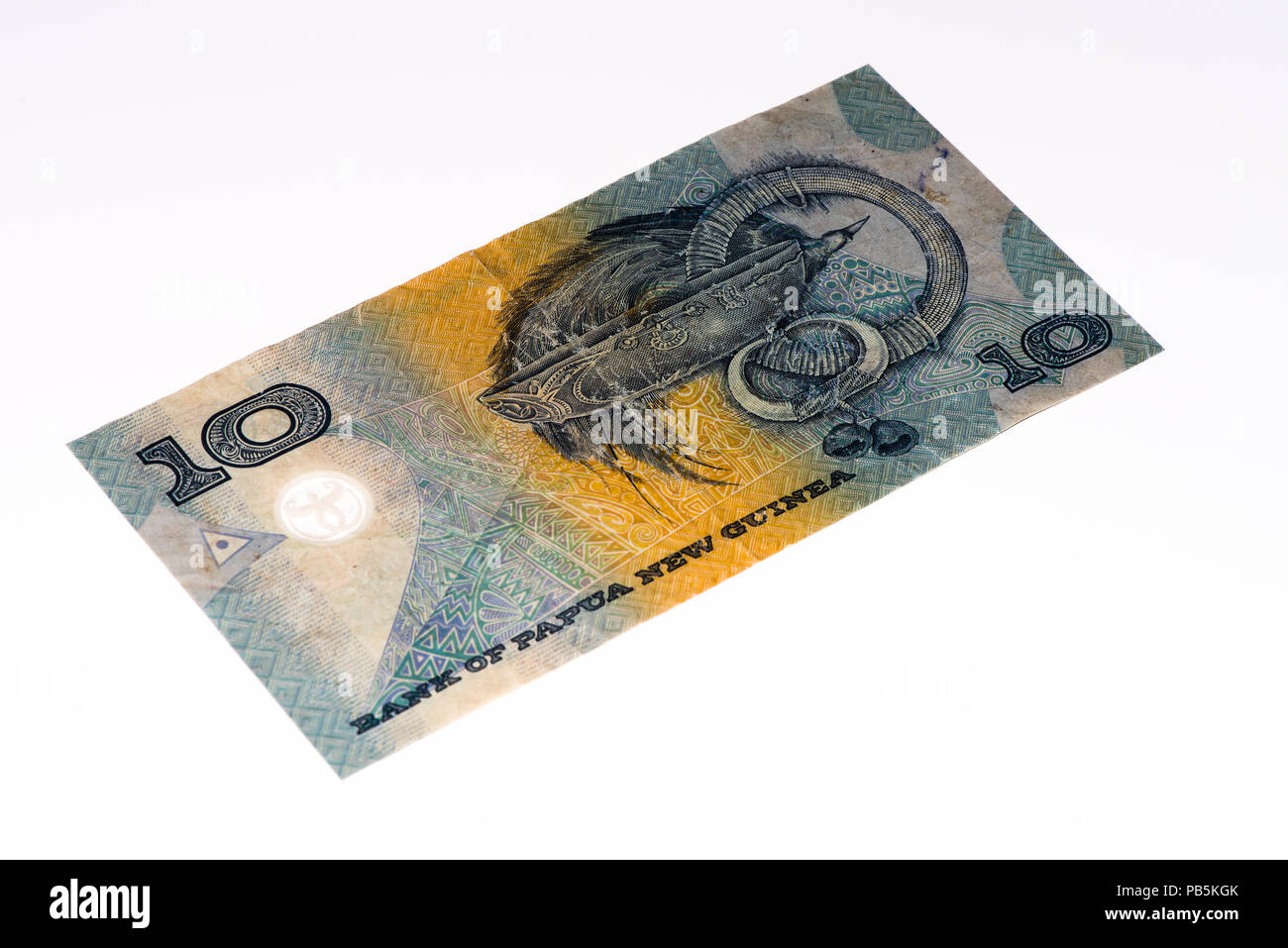 10 Papua New Guinean kina bank note. Papua New Guinean kina is the ...