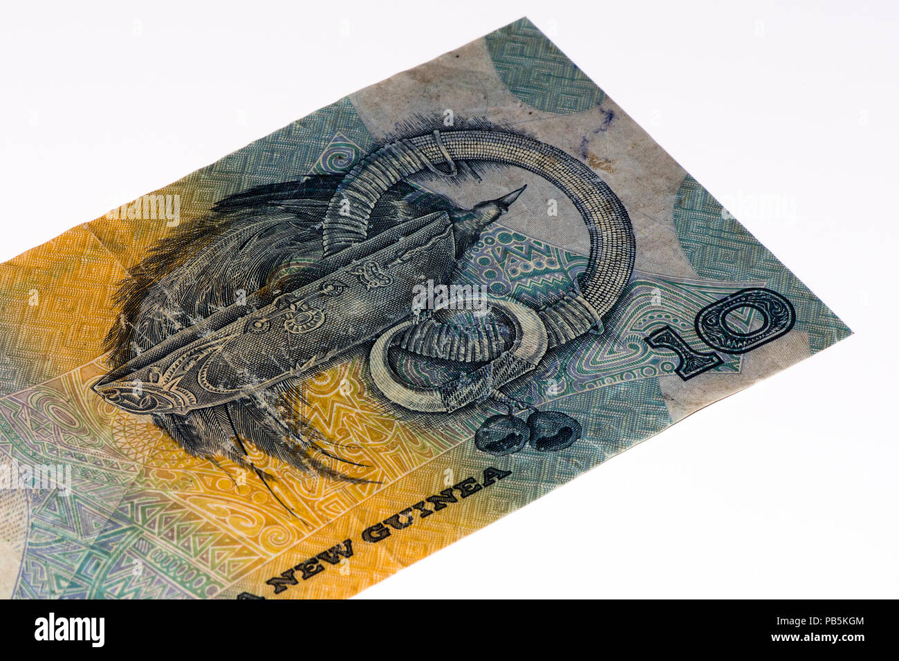 10 Papua New Guinean kina bank note. Papua New Guinean kina is the ...