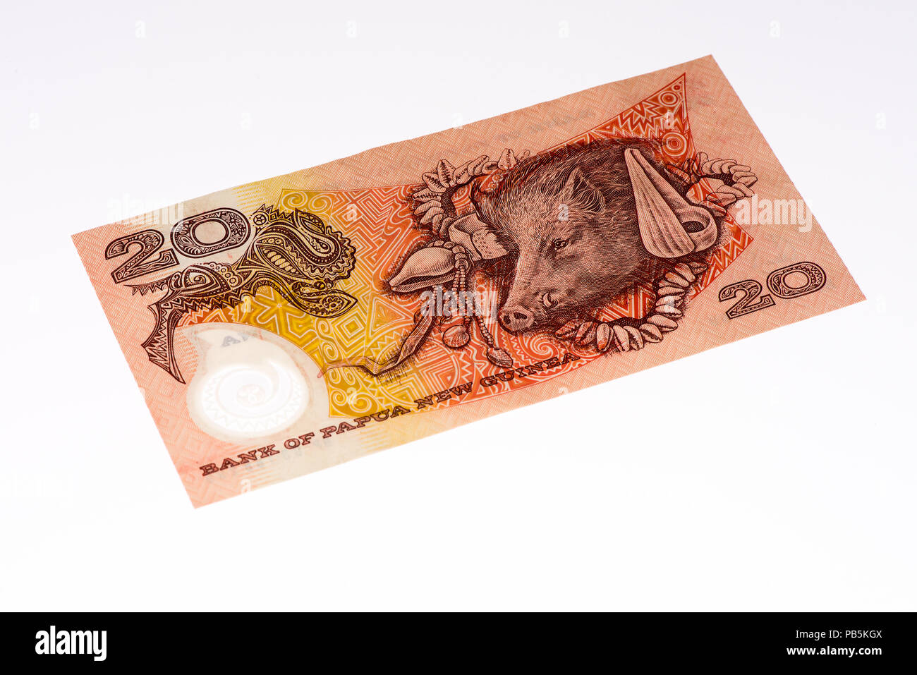 20 Papua New Guinean kina bank note. Papua New Guinean kina is the ...