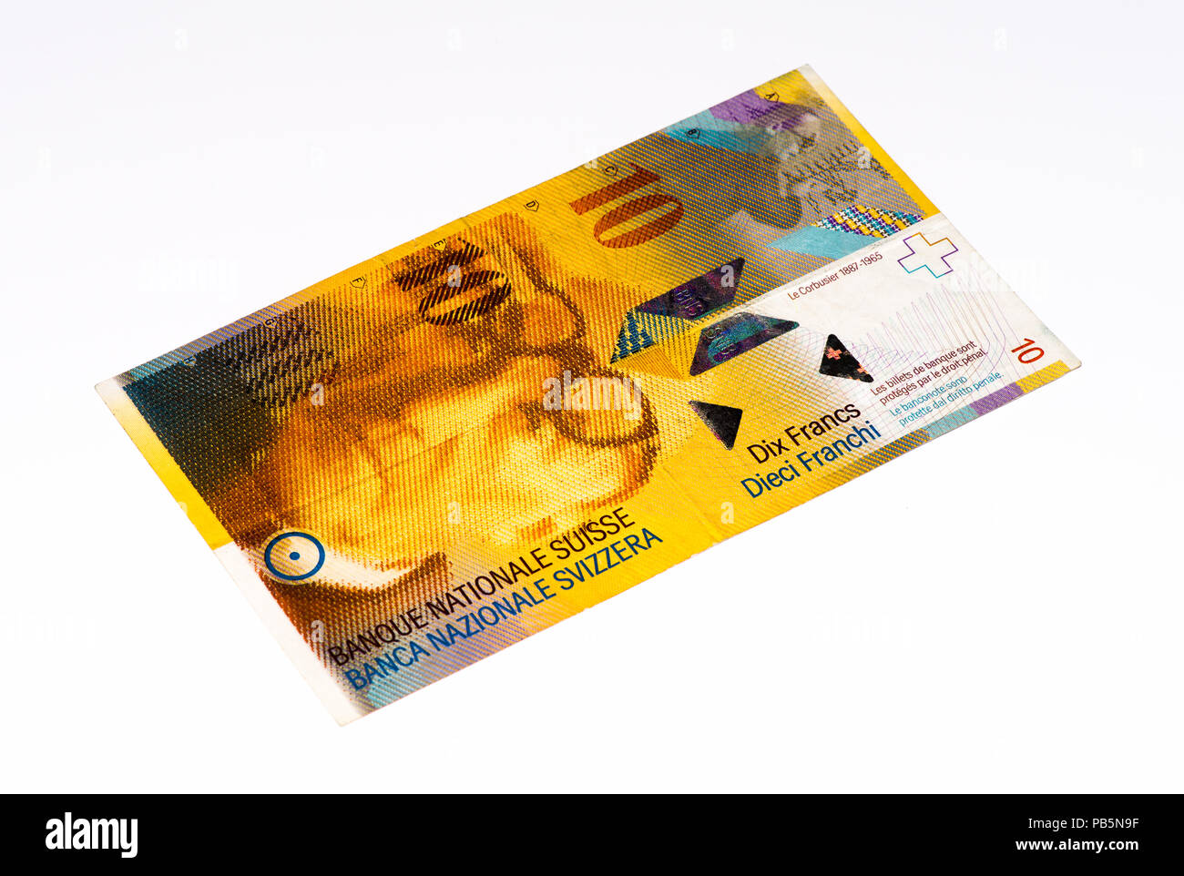 Swiss 10 franc note switzerland hi-res stock photography and images - Alamy