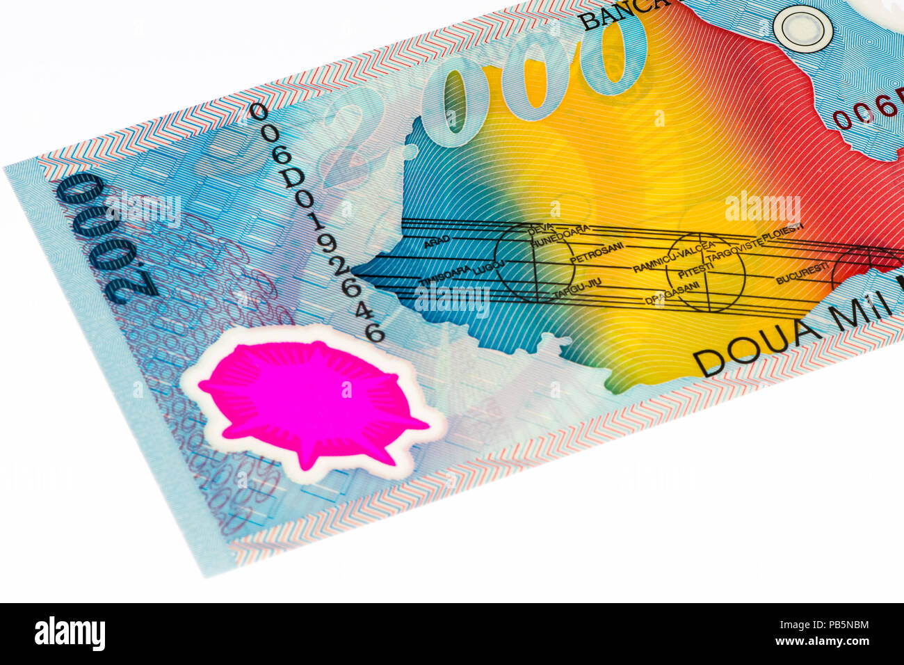 Romanian leu bank note lei hi-res stock photography and images - Alamy