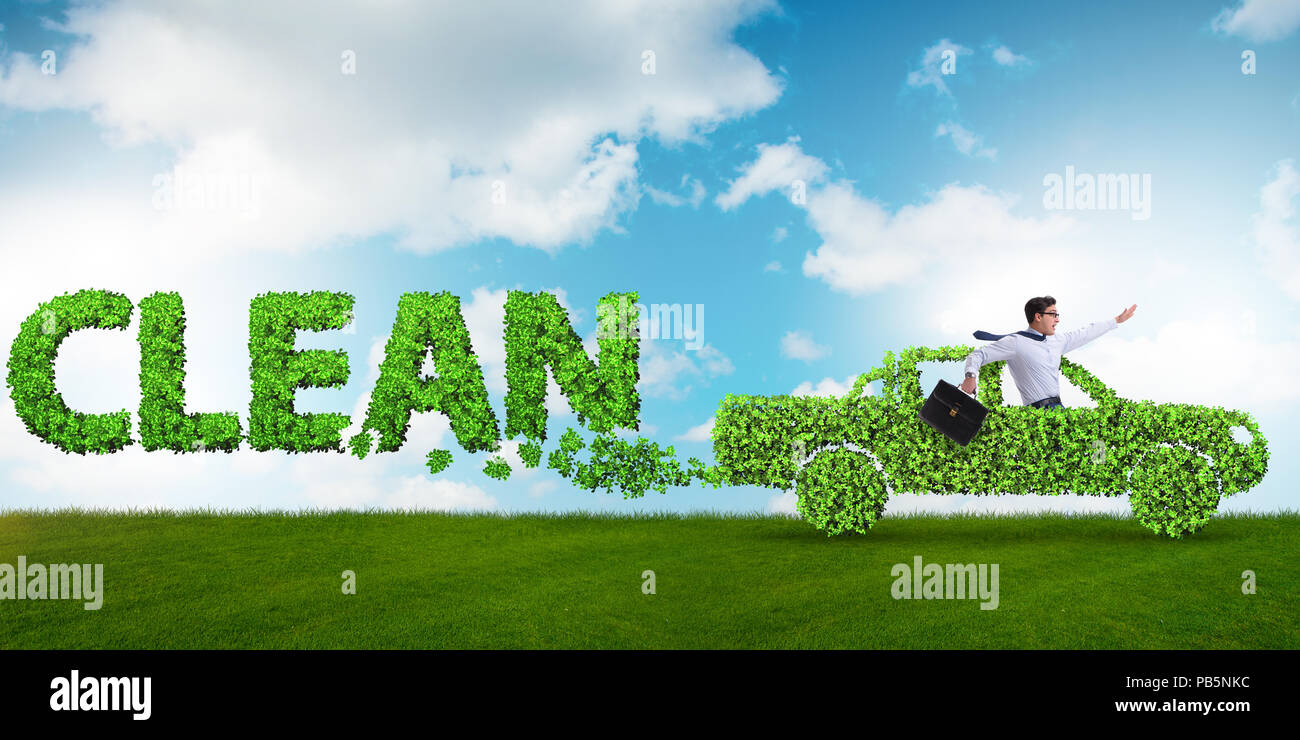 Concept of clean fuel and eco friendly cars Stock Photo - Alamy