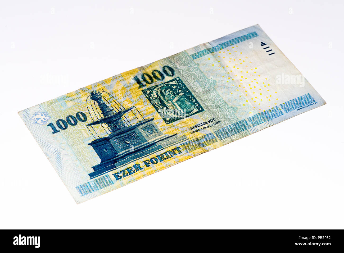 1000 Hungarian forints bank note. Hungarian forint is the national ...