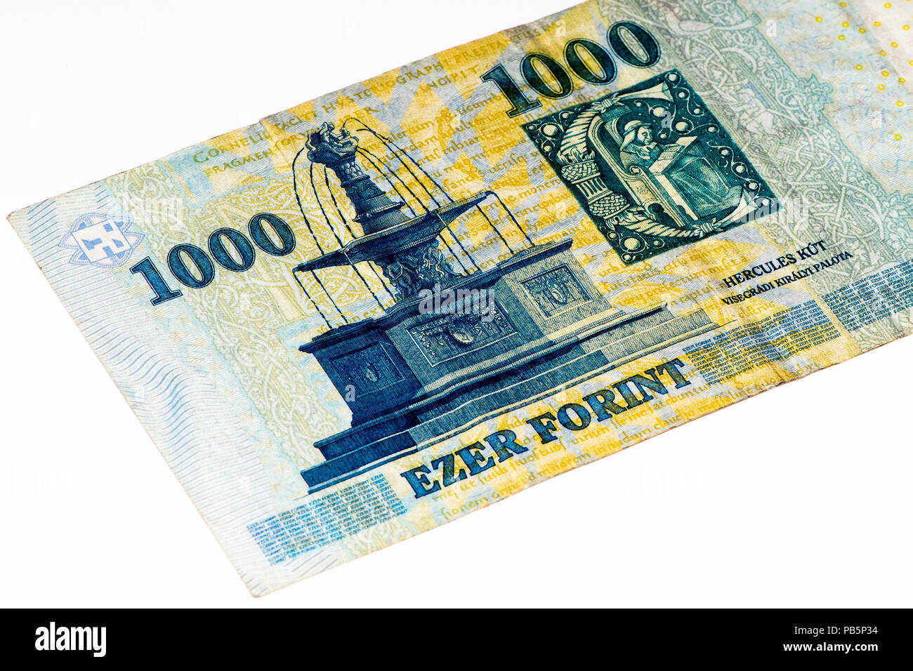 1000 Hungarian forints bank note. Hungarian forint is the national ...