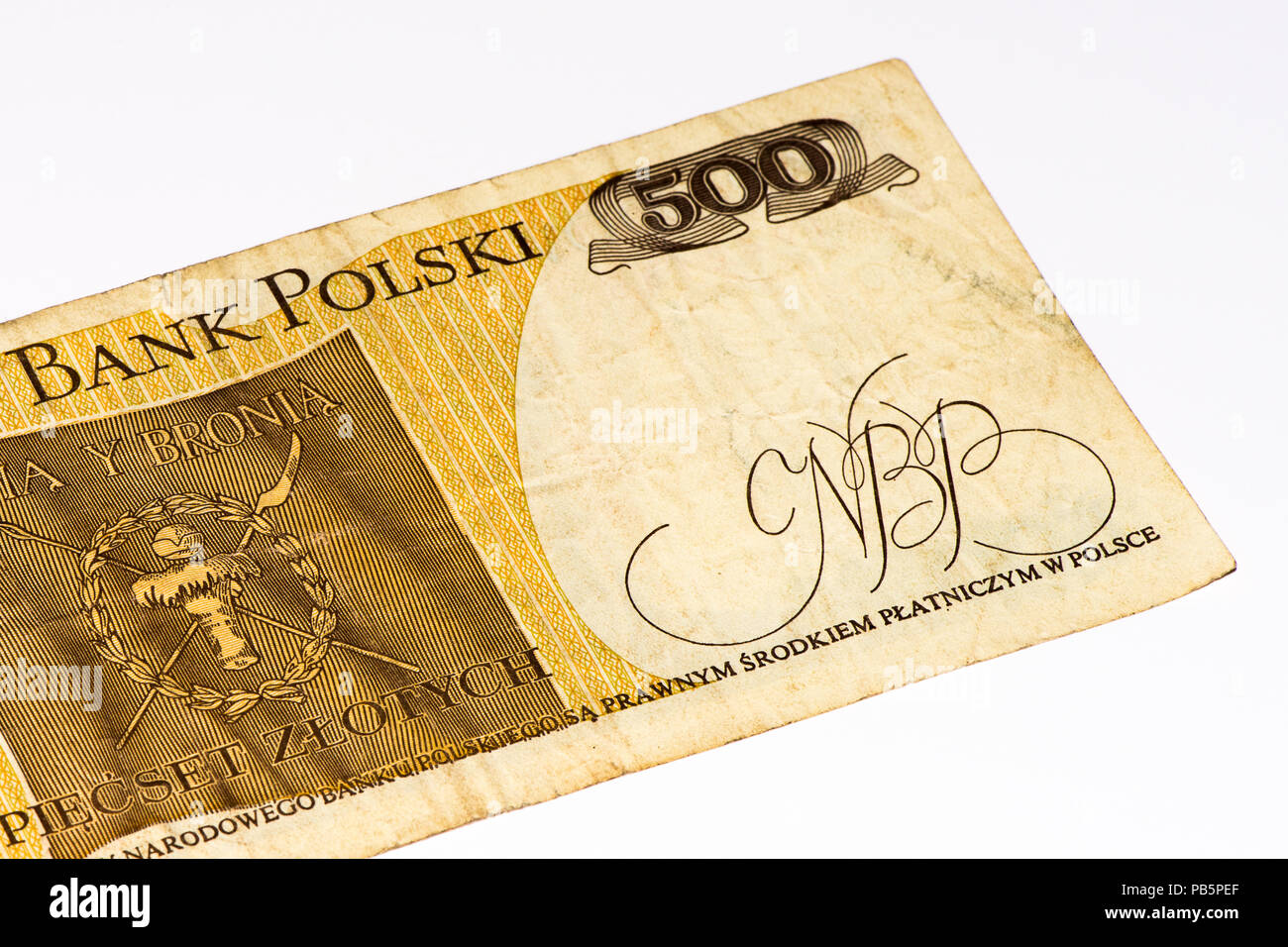 500 Polish zloty bank note. Zloty is the national currency of Poland ...