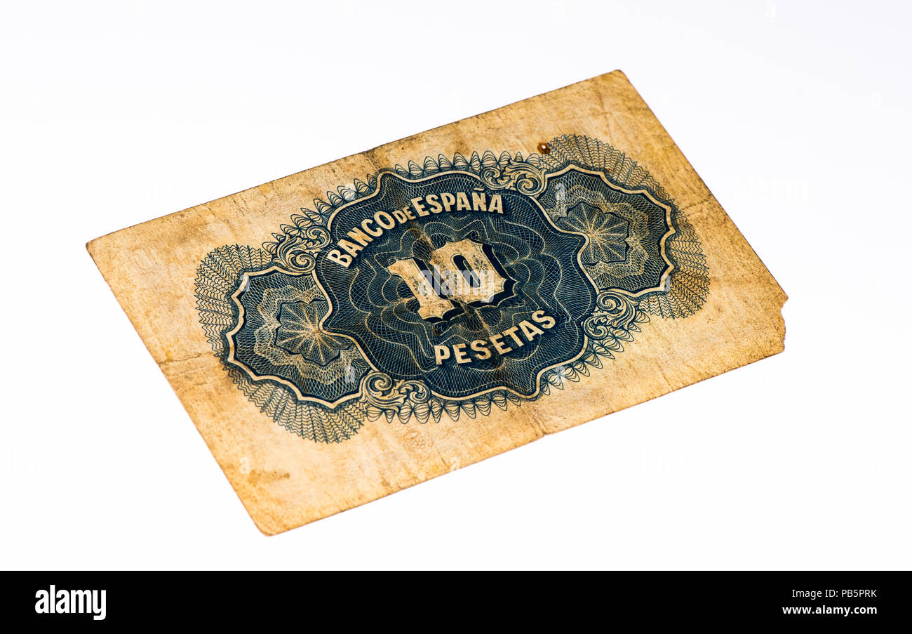 10 pesetas bill hi-res stock photography and images - Alamy