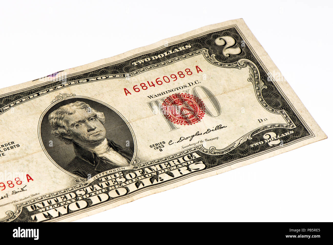 2 dollar bill old hi-res stock photography and images - Alamy