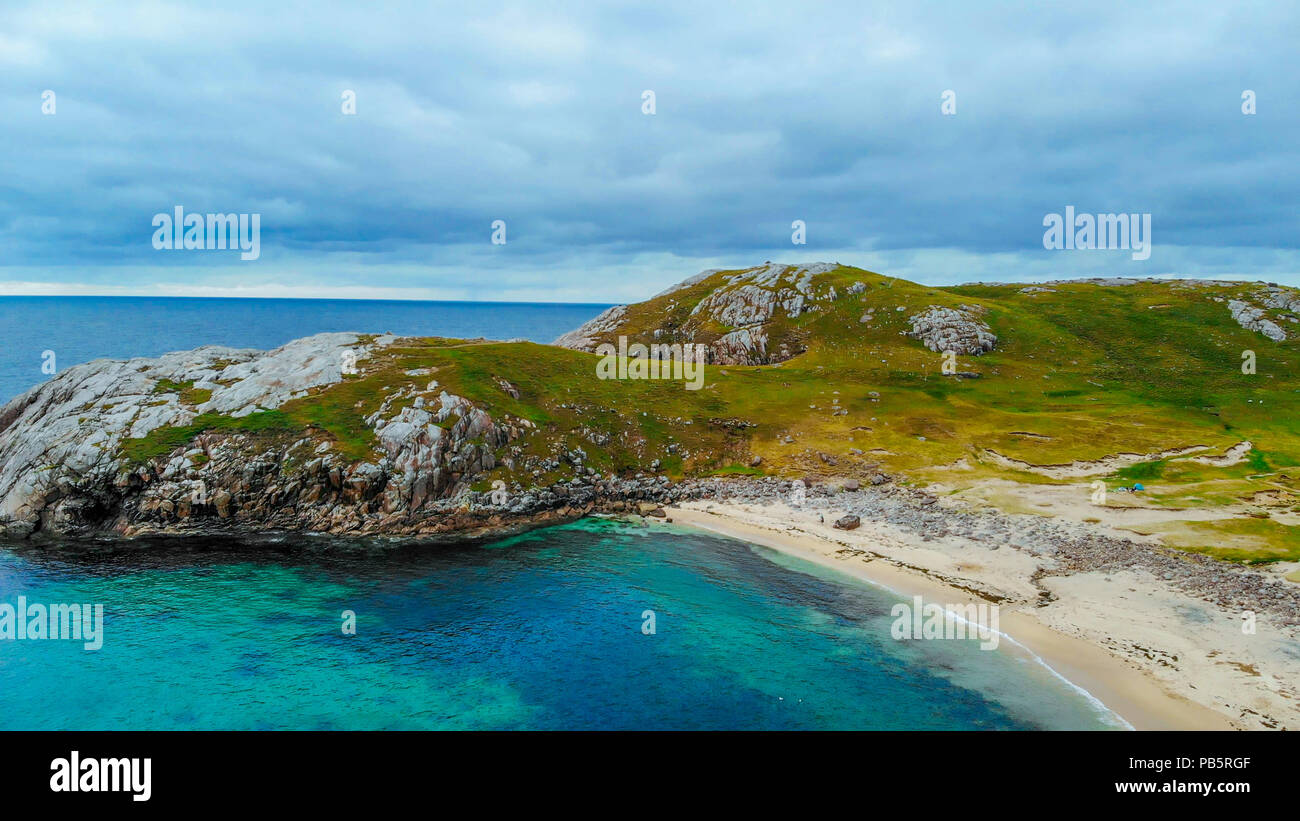 Beautiful Sheigra Beach and cliffs at Shegra North Scotland Stock Photo ...
