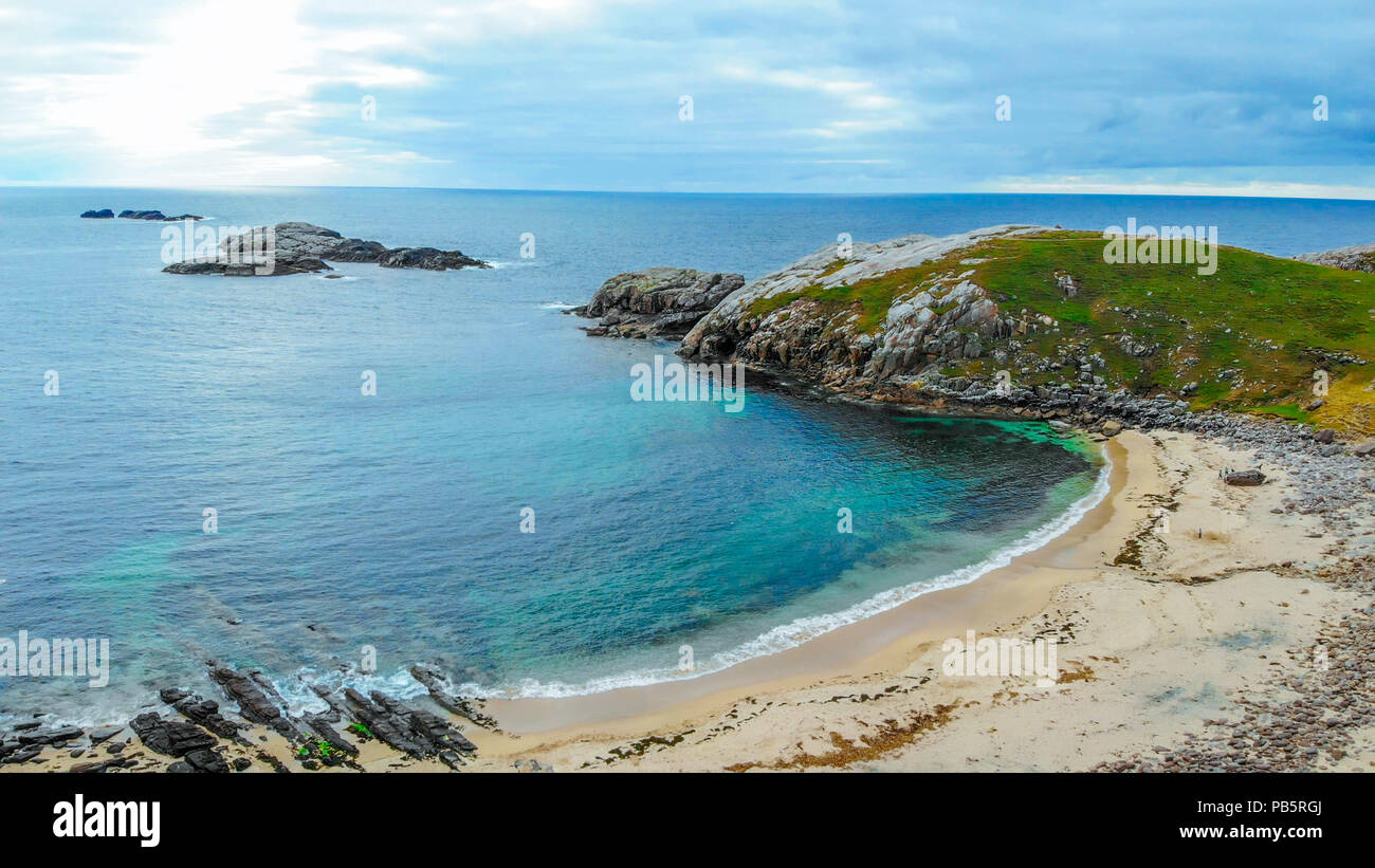 Sheigra beach in Scotland - beautiful landscape Stock Photo - Alamy