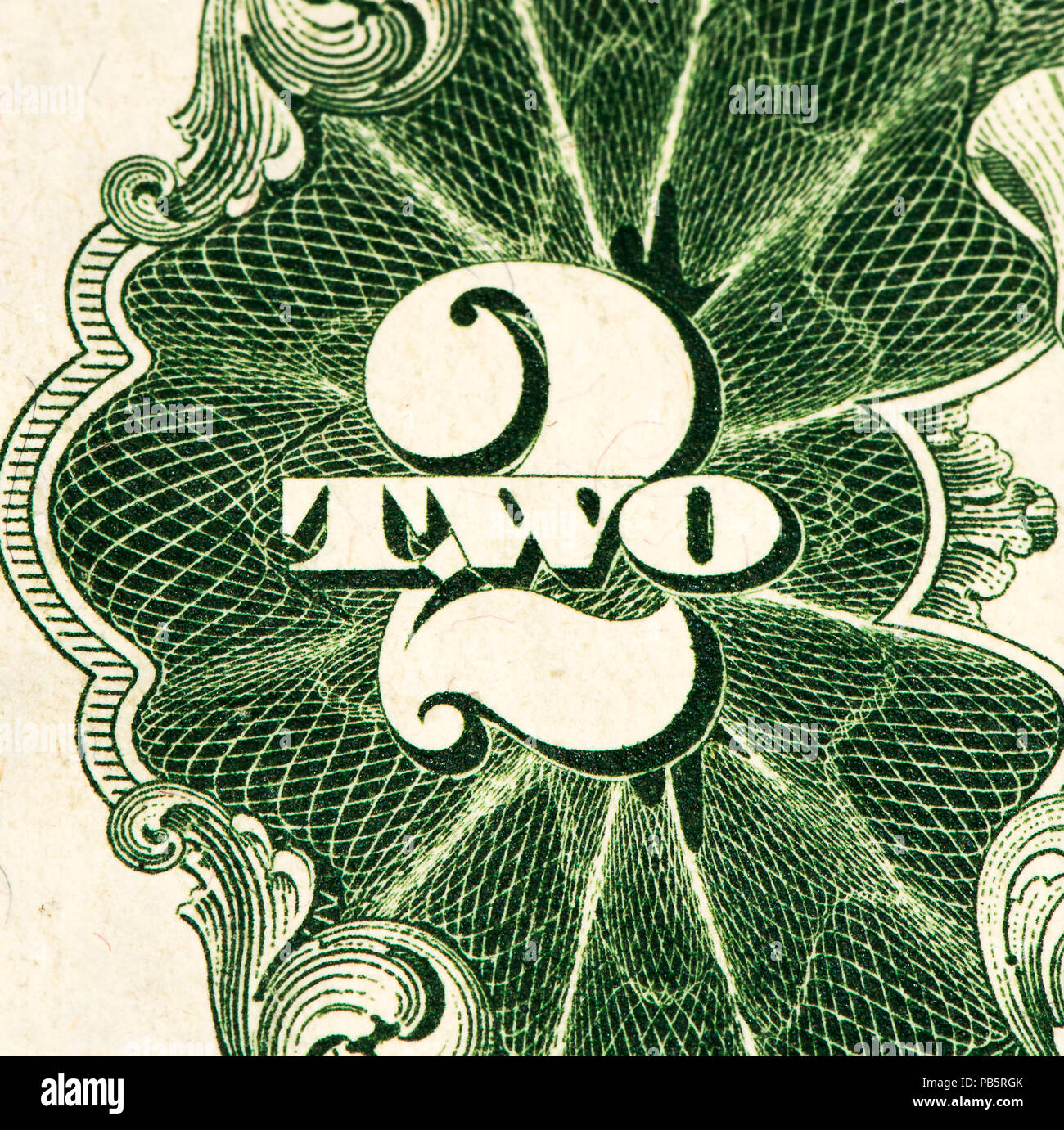 2 US dollars bank note made in 1953 Stock Photo - Alamy