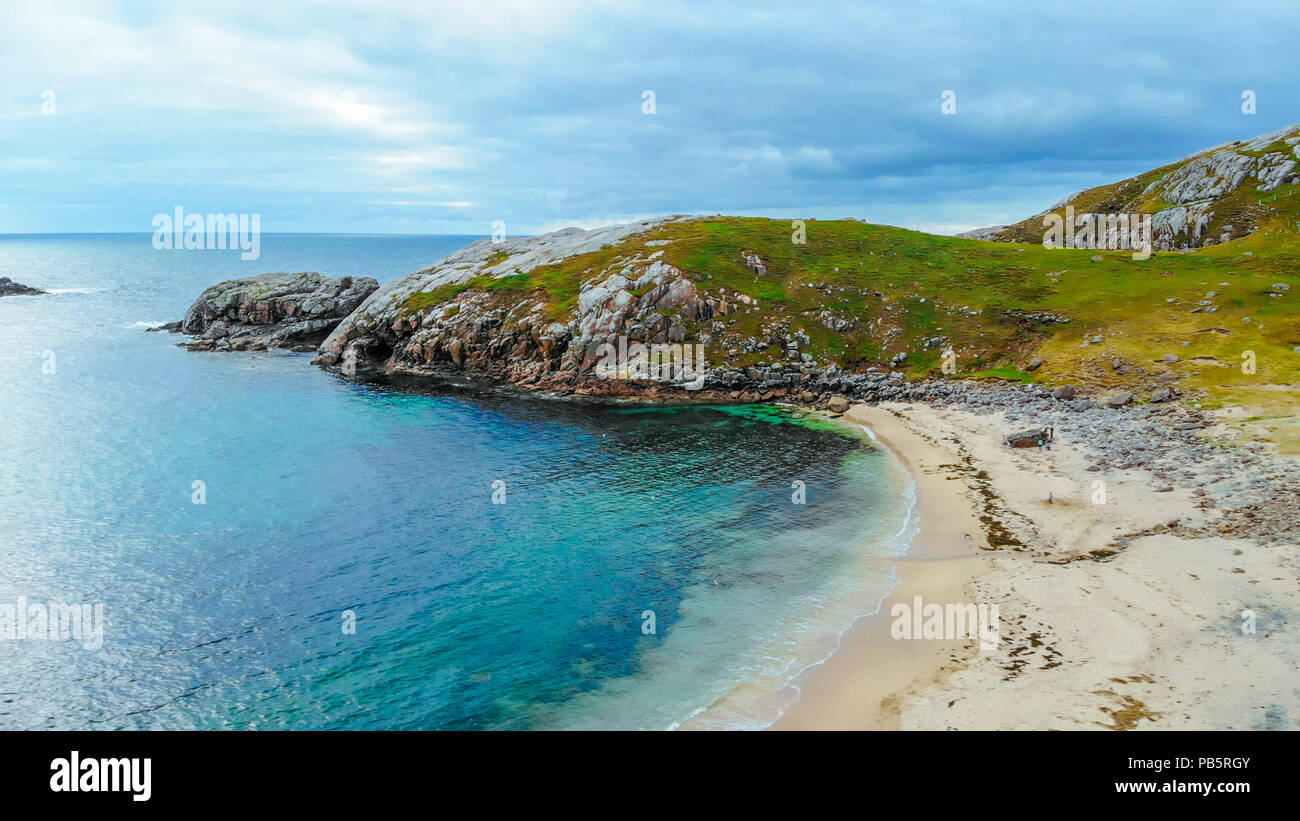 Beautiful Sheigra Beach and cliffs at Shegra North Scotland Stock Photo ...