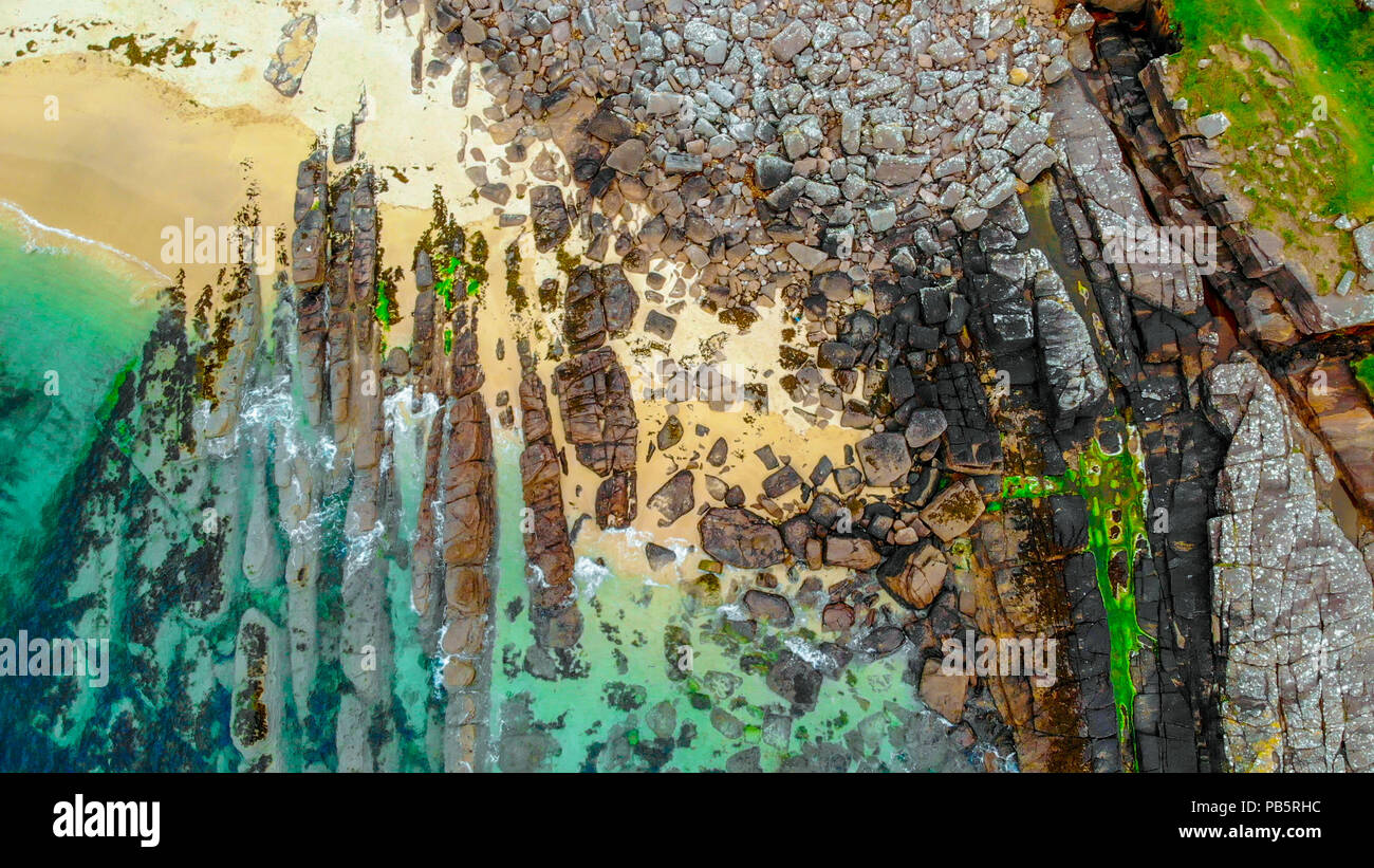 Beautiful Sheigra Beach and cliffs at Shegra North Scotland Stock Photo ...