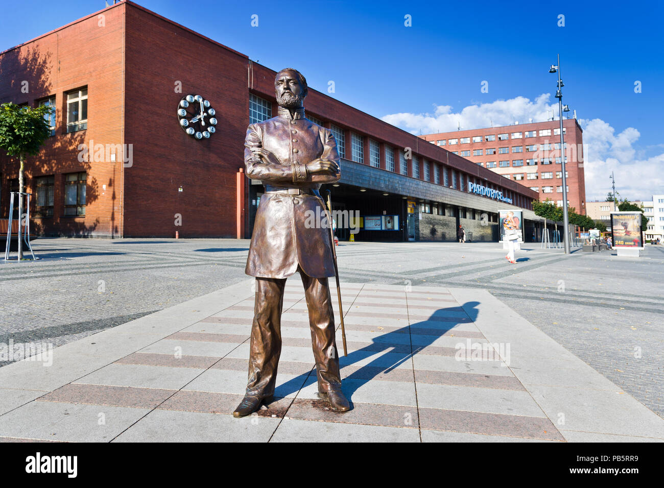 Jan Perner statue, Main railway station (National cultural landmark ...