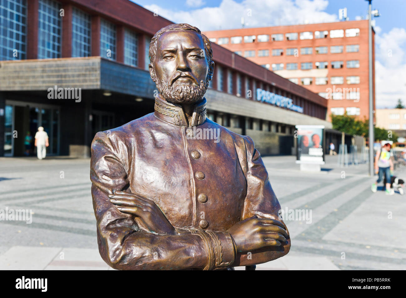 Jan Perner statue, Main railway station (National cultural landmark ...