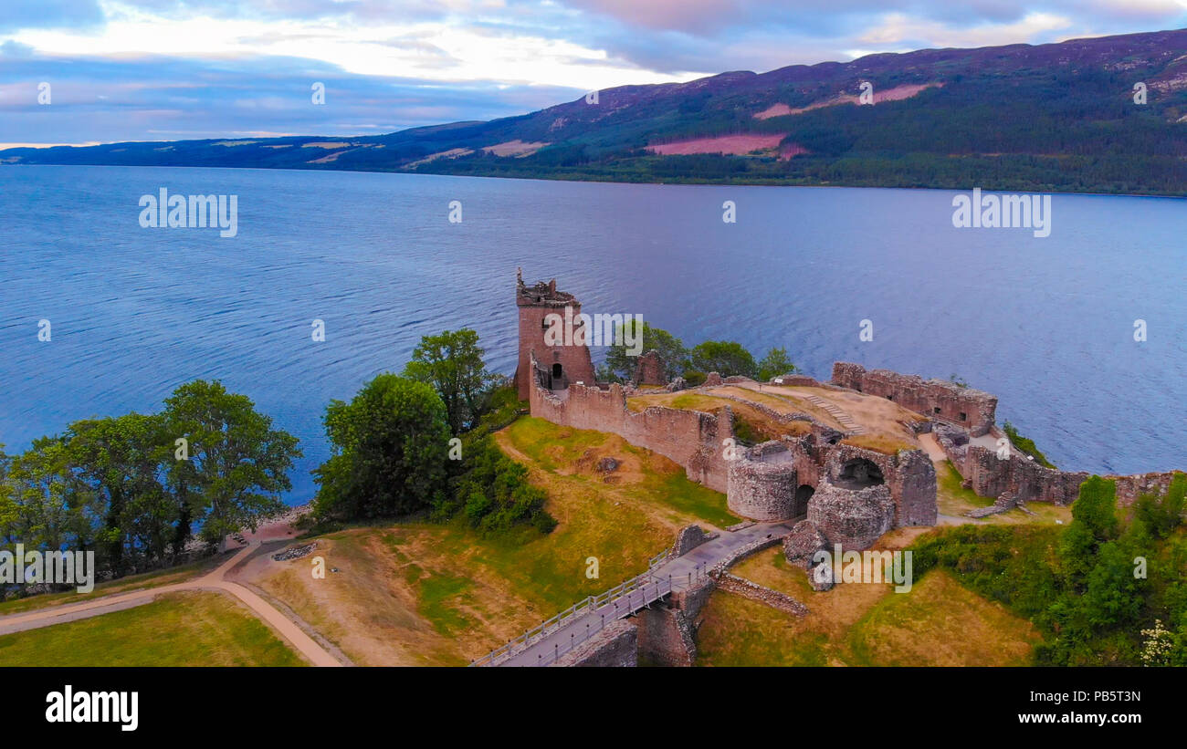 Aerial view of loch ness hi-res stock photography and images - Alamy