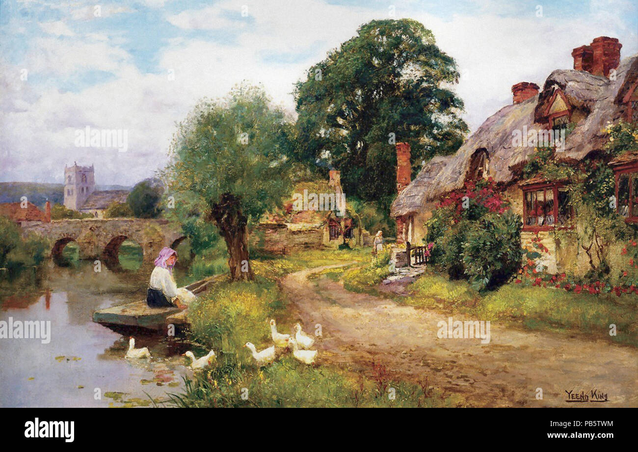 King John Yeend - Summer Idyll Stock Photo - Alamy