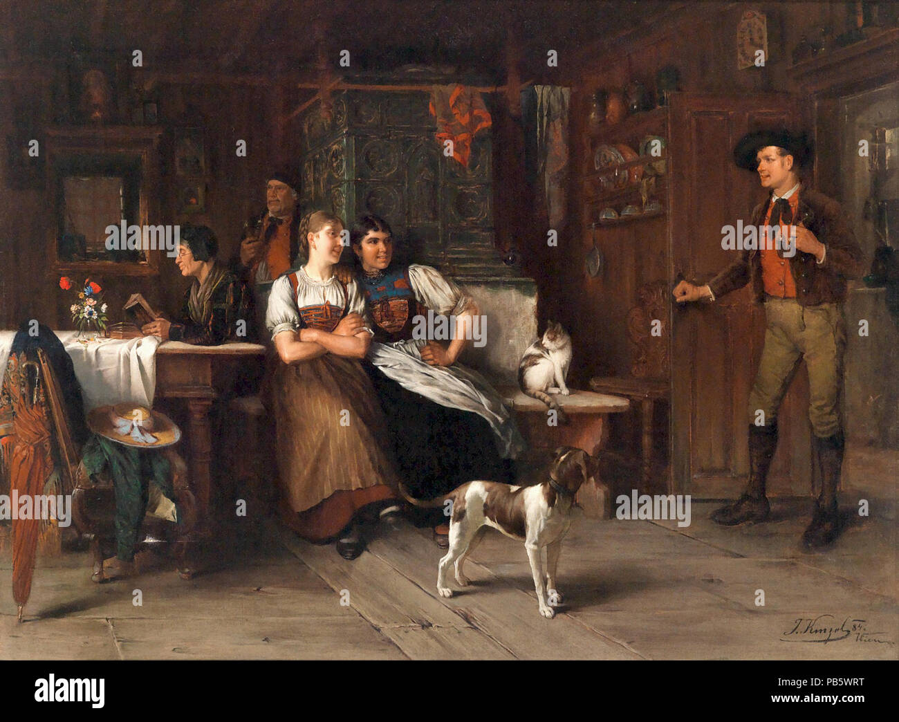 Kinzel Josef - Willkommener Besuch Stock Photo - Alamy