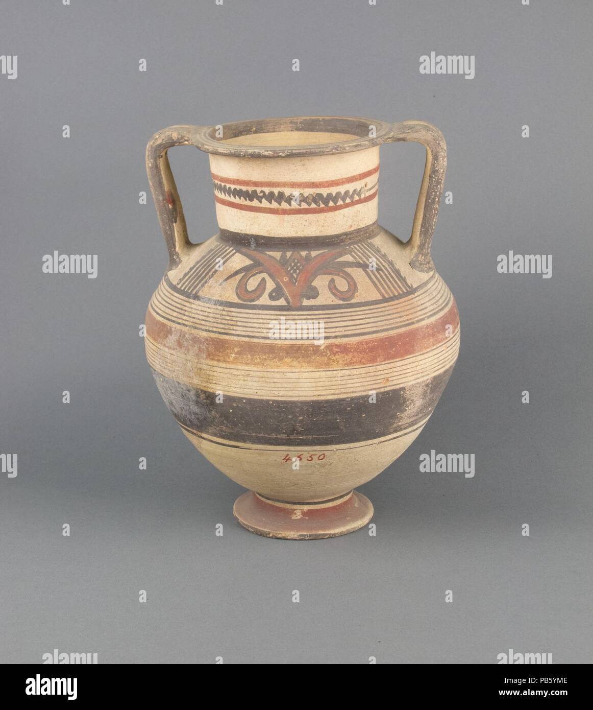 Krater. Culture: Cypriot. Dimensions: 10 3/8in. (26.4cm). Date: 750-600 ...