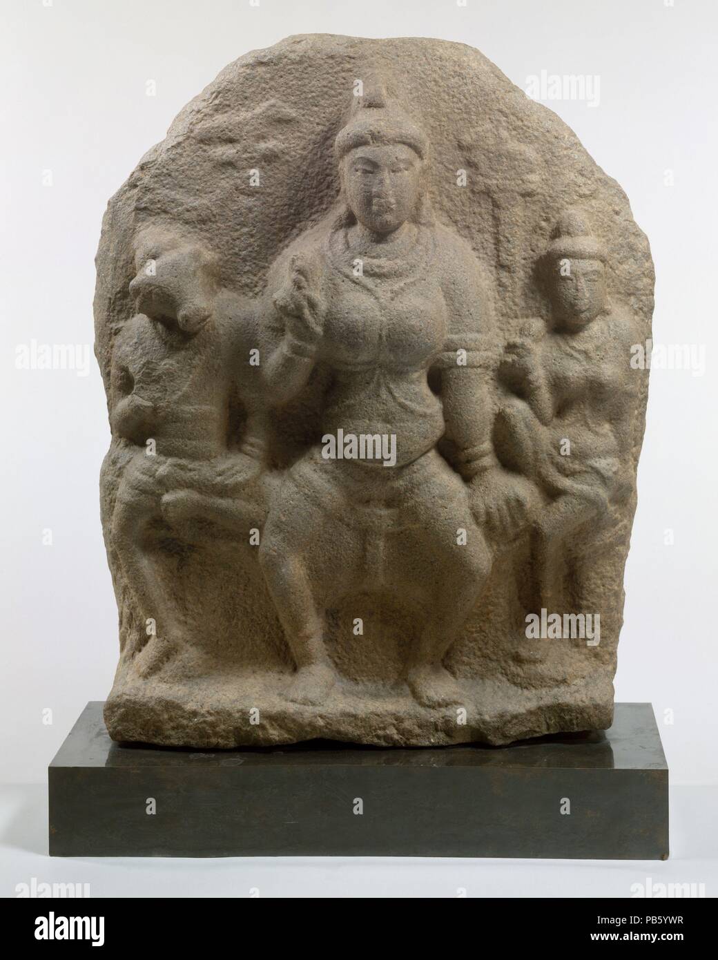 Jyeshtha Flanked by Her Children. Culture: India (Tamil Nadu ...