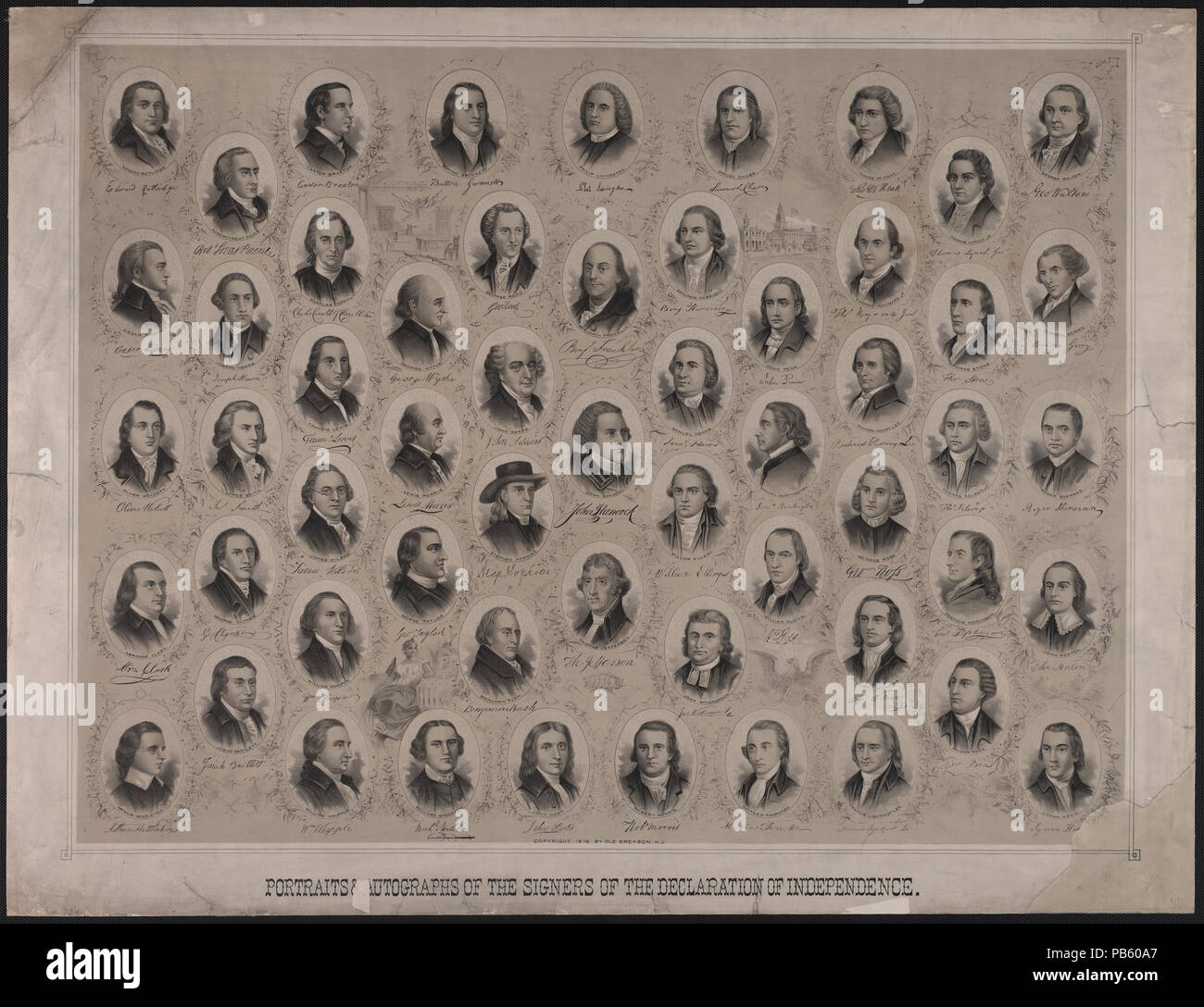 Signers declaration independence hi-res stock photography and images ...