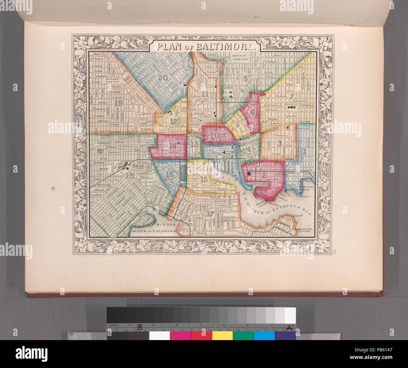 Baltimore map 1800s hi-res stock photography and images - Alamy