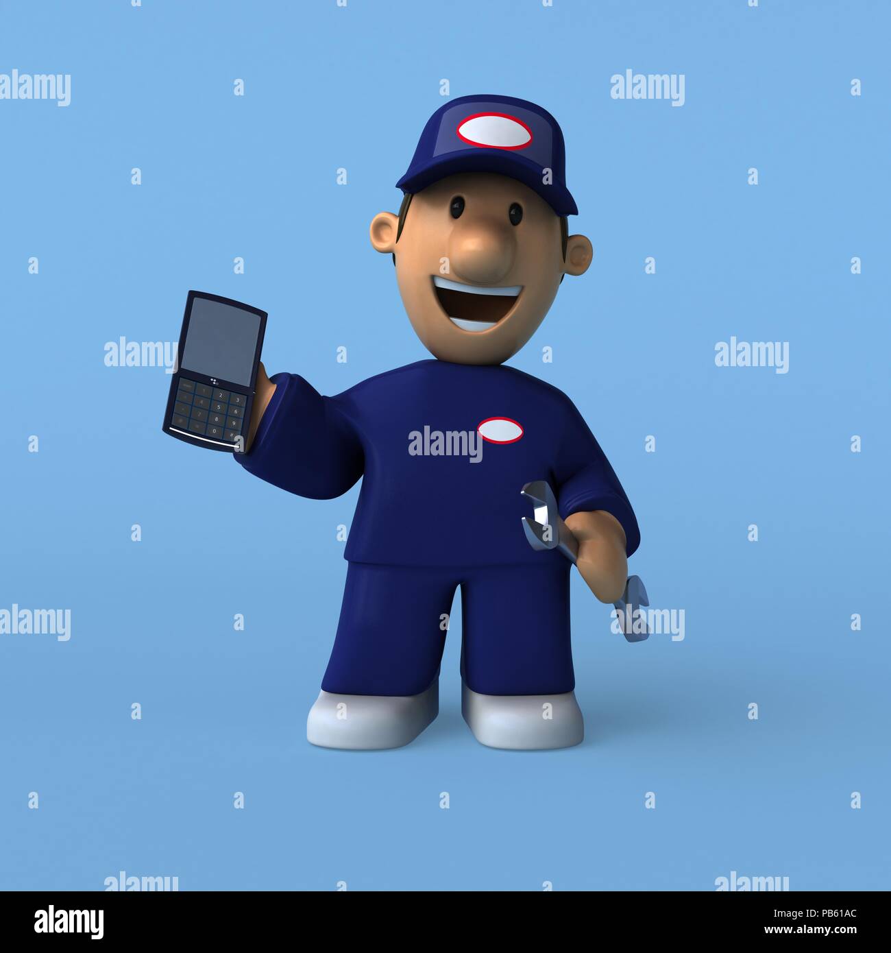 Mechanic - 3D Illustration Stock Photo - Alamy