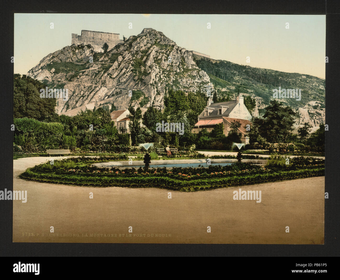 1658 The mountain and Fort du Roule, Cherbourg, France-LCCN2001697641 ...